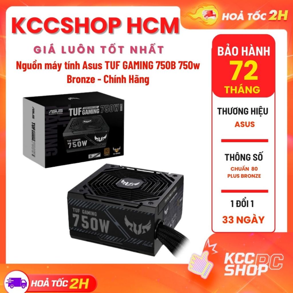 Nguồn máy tính Asus TUF GAMING 750B 750w Bronze - Chính Hãng Bảo hành 72 tháng | Shopee Việt Nam