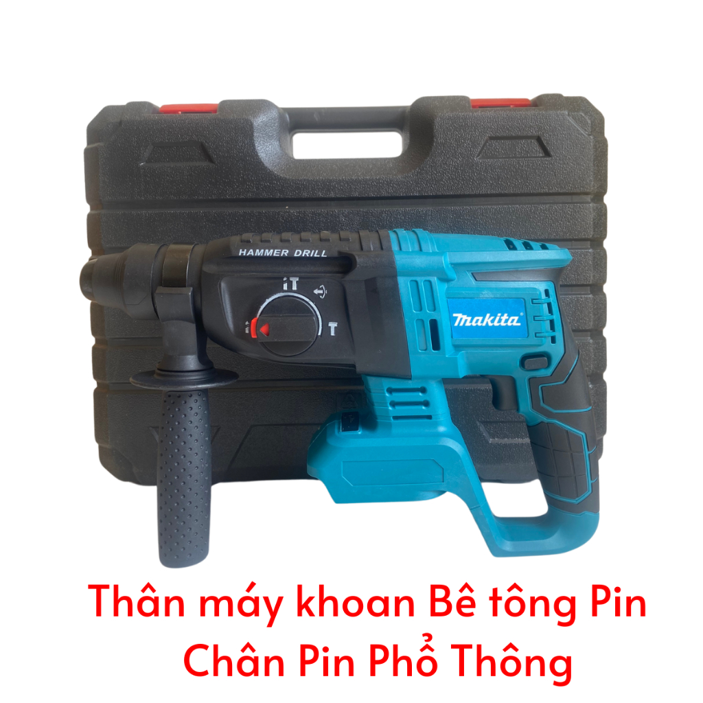 thân máy khoan khoan bê tông pin MAKITA 3 Chức năng Sử dụng chân pin ...