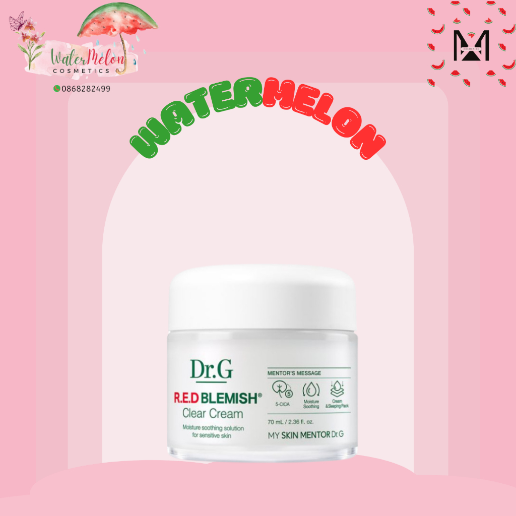 Kem dưỡng Dr.G DrG Red Blemish Clear Cream 70ml | Shopee Việt Nam