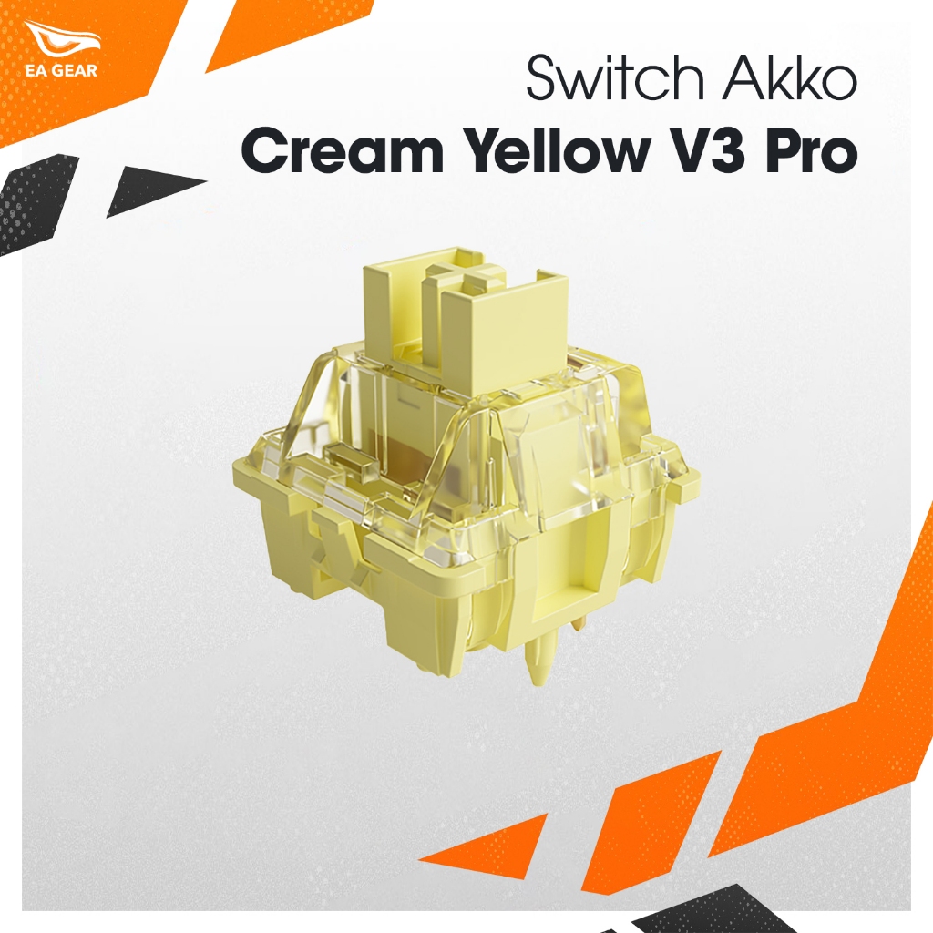 Switch Akko Cream Yellow Pro V3 linear 5 pin stem box pre-lubed - EA ...