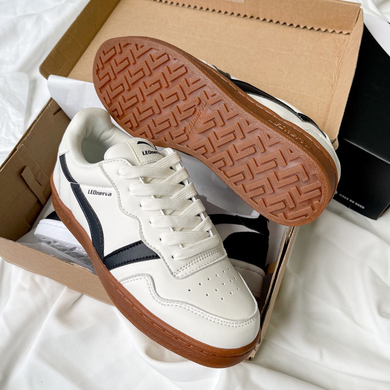 giày thể thao sneaker leonerva 808 vs1 đế nâu | Shopee Việt Nam