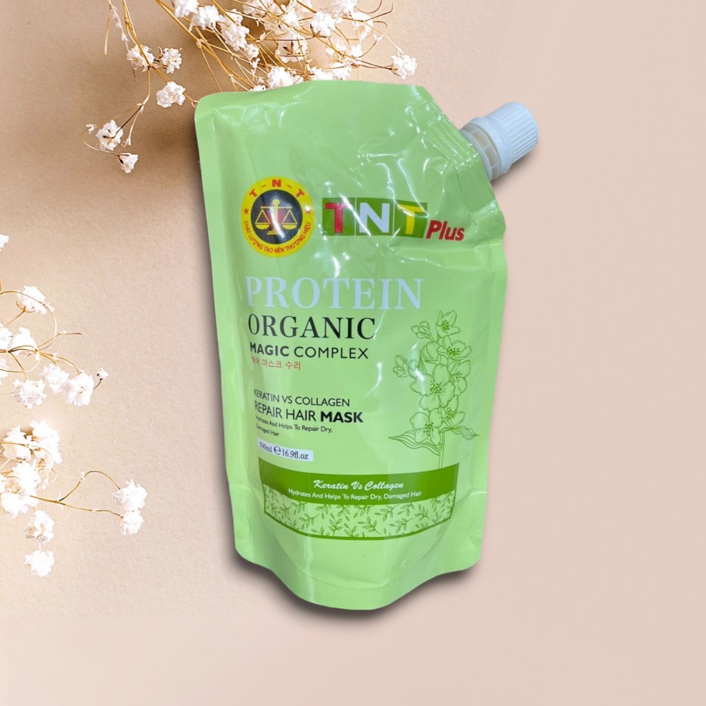 Kem hấp siêu phục hồi TNT Protein Organic túi 500ml | Shopee Việt Nam
