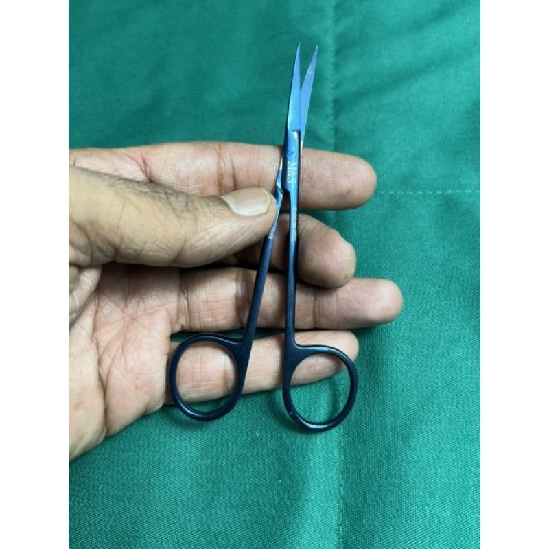 Kéo phẫu thuật Iris cong 11.5cm Super cut, kéo cắt chỉ thẩm mỹ ( răng cưa ) siêu bén | Shopee ...