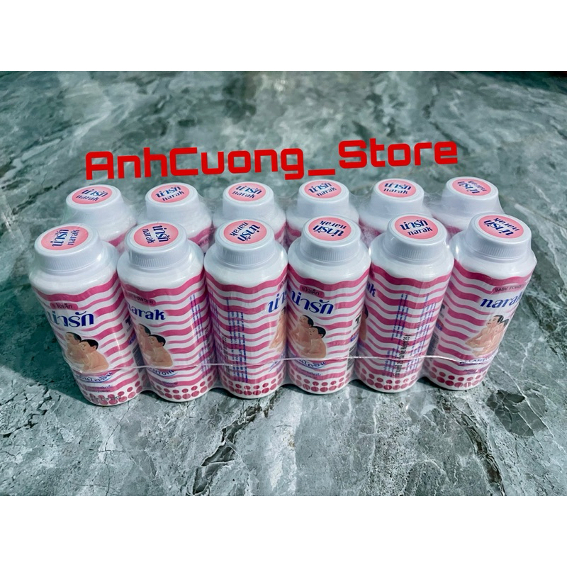 Phấn rôm Narak Thái Lan 1 lốc 12 lọ x 25g hàng chính hãng. | Shopee ...