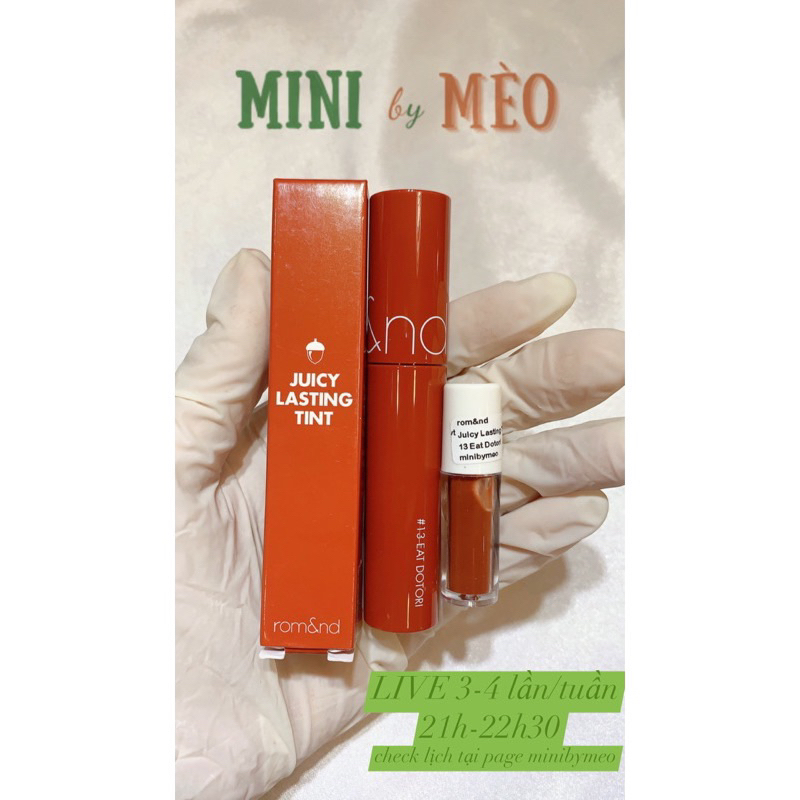 [SON MINI] [MÀU 6-17] Son Romand Juicy Lasting Tint minibymeo | Shopee ...