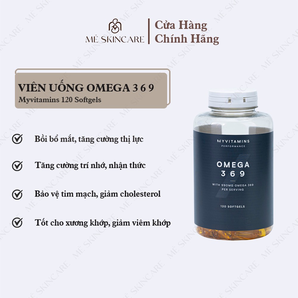 Viên uống Myvitamins Omega 369 (120 viên) | Shopee Việt Nam