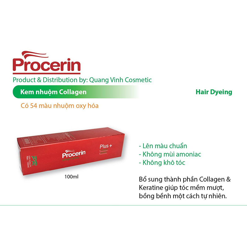 KEM NHUỘM TÓC COLLAGEN PROCERIN (BẢNG MÀU 2) | Shopee Việt Nam