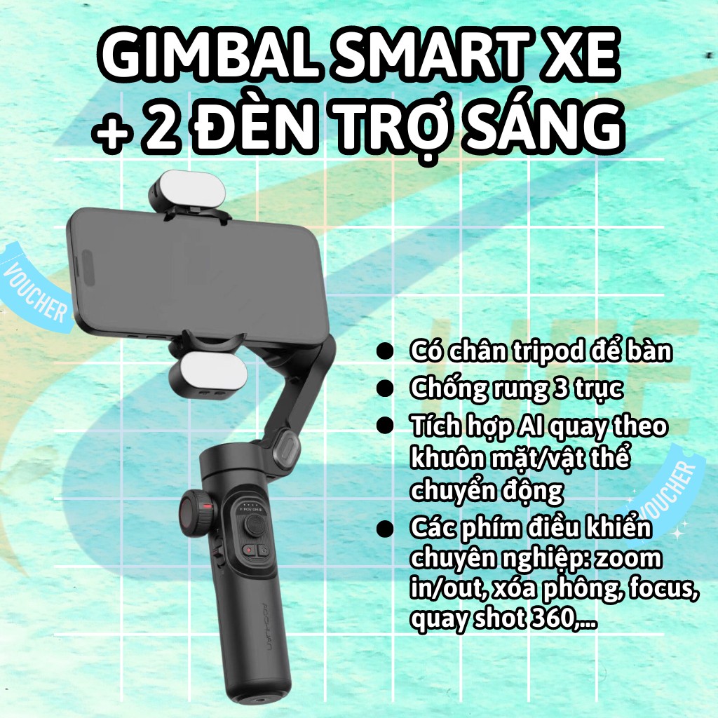 Gimbal Q18 Tích Hợp AI Theo Dõi Chuyển Động Khuôn Mặt - Gimbal Q18 Chống Rung Điện Thoại Có Tích ...
