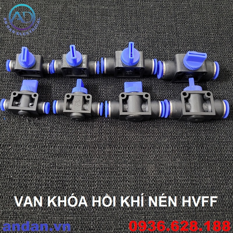 Van khóa hồi khí nén HVFF6 HVFF8 HVFF10 HVFF12, van khóa khí một chiều ...