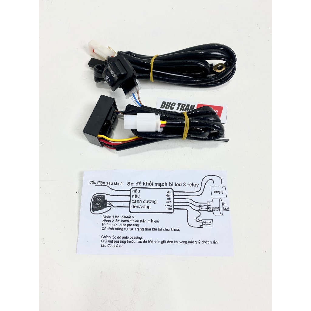Mạch Lắp Đèn L4x,Auto passing, Bi Cầu Mini kèm tắt đèn cho các dòng Xe ...