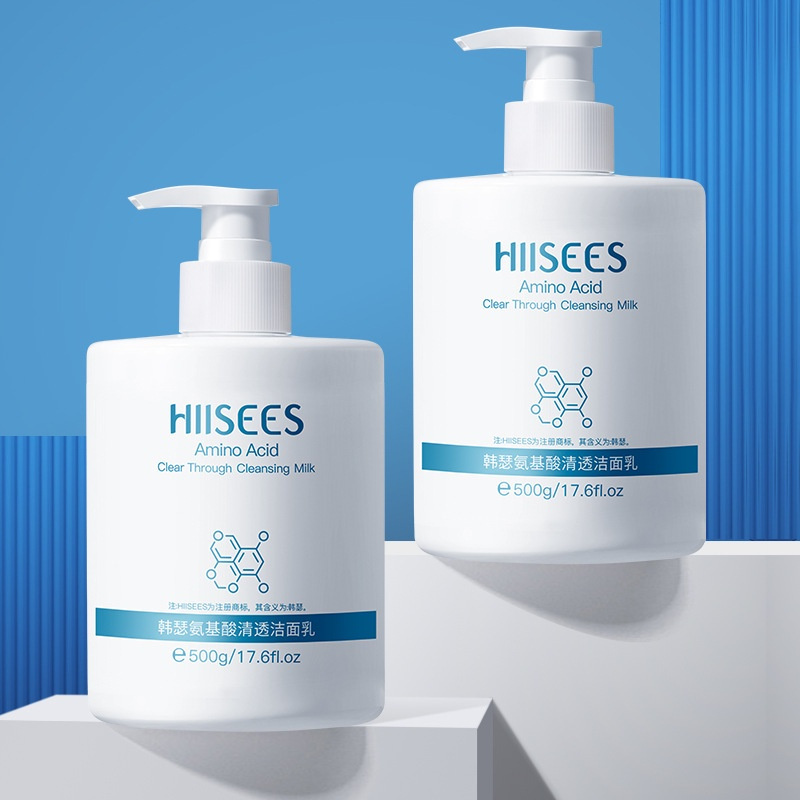 Sữa Rửa Mặt HIISEES Amino Acid Trong Suốt 500g Giúp Dưỡng Ẩm Làm Sạch ...