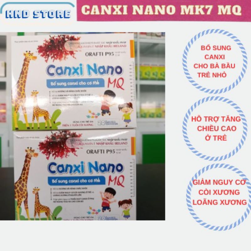 Canxi NaNo MK7 MQ nhập khẩu Pháp bổ sung canxi cho trẻ và bà bầu ( Hộp 20 ống) | Shopee Việt Nam