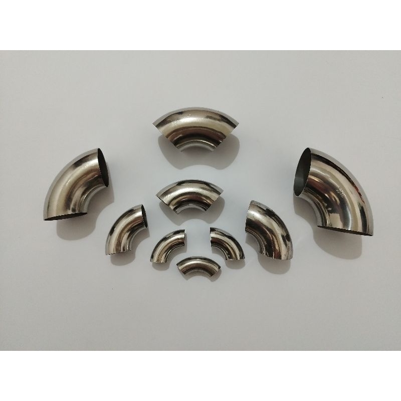 Cút inox 201/ cút hàn/ chếch inox đường kính D16-D19-D22-D25-D32-D38-D42-D51-D63 ( đơn vị:mm ...