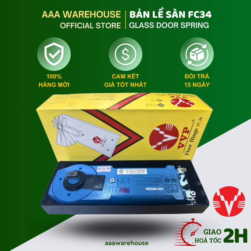 Bản lề sàn thuỷ lực FC-34 VVP Thái Lan 105kg 150kg | Shopee Việt Nam