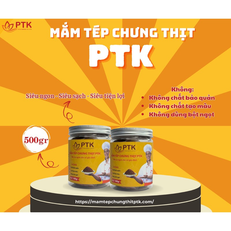 [COMBO 1000gr] 2 hộp Thịt Chưng Mắm Tép PTK 500gr ( Mắm Tép Chưng Thịt ...
