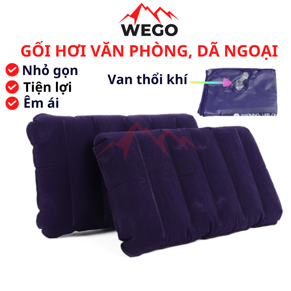 Gối hơi tựa đầu cao cấp, gối ngủ văn phòng, du lịch camping - WEGO ...