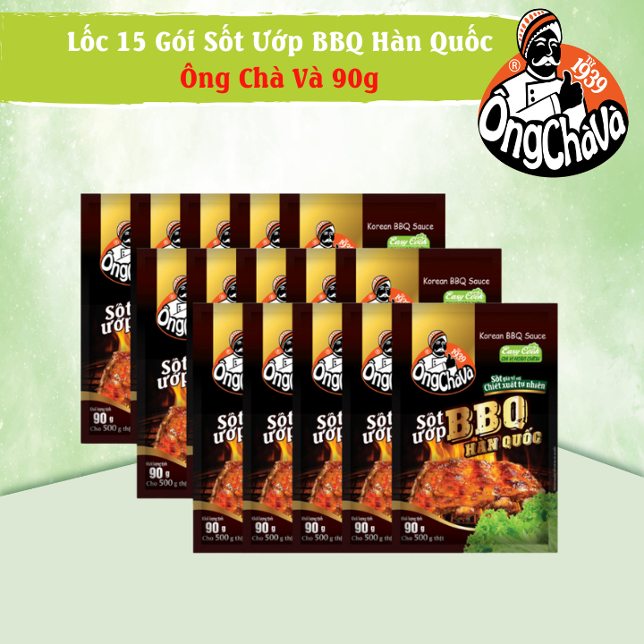 Lốc 15 Gói Sốt Ướp BBQ Hàn Quốc thương hiệu Ông Chà Và 90gr - Hàng ...