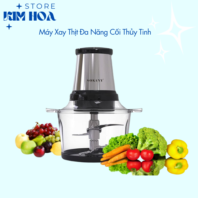 Máy Xay Thịt Đa Năng Cối Thủy Tinh Công Suất 800W Dung Tích 2L Xay ...