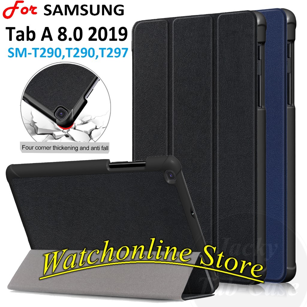 Bao da tứ tính cho Samsung Galaxy Tab A8 8inch 2019 T290 T295 T297 nam châm đóng màn hình mở tự ...