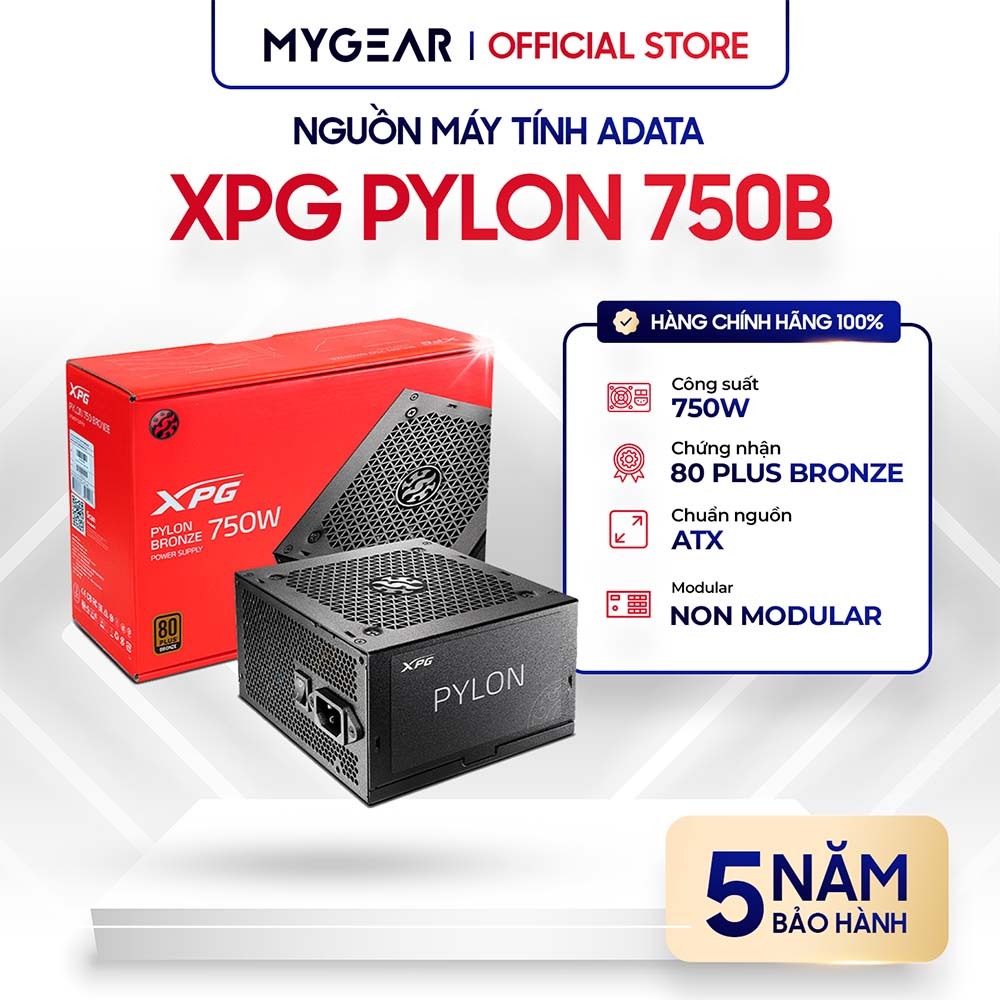 Nguồn máy tính -PSU Adata XPG PYLON 750B 750W BRONZE (PYLON750B-BKCEUVN ...