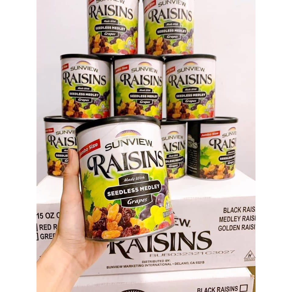 Nho Khô Mỹ Sunview Raisins Loại Hỗn Hợp 425g | Shopee Việt Nam