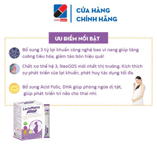 Lactomama Premium men vi sinh dành cho bà bầu, ổn định tiêu hóa, giải ...