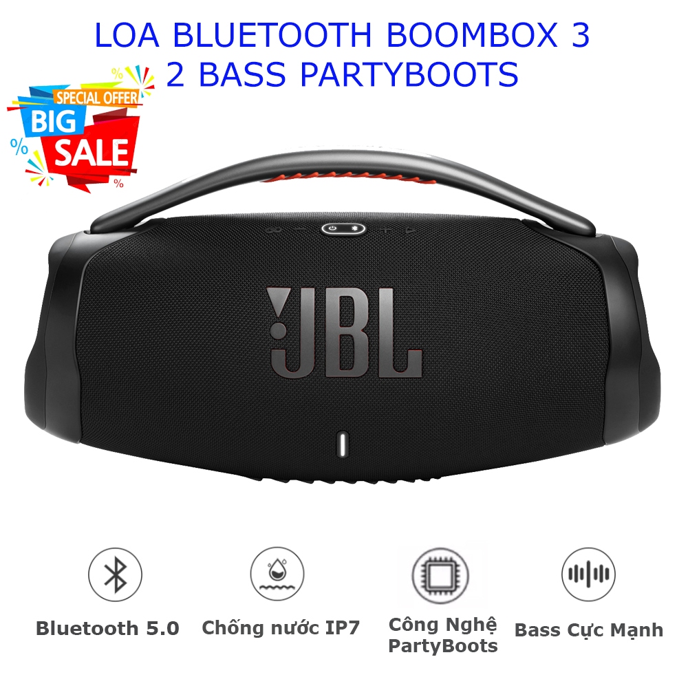 Loa Bluetooth JBL Bombox (100W) -Loa Bluetooth JBL Boombox 3 - Âm Thanh Siêu Bass Cực Mạnh ...