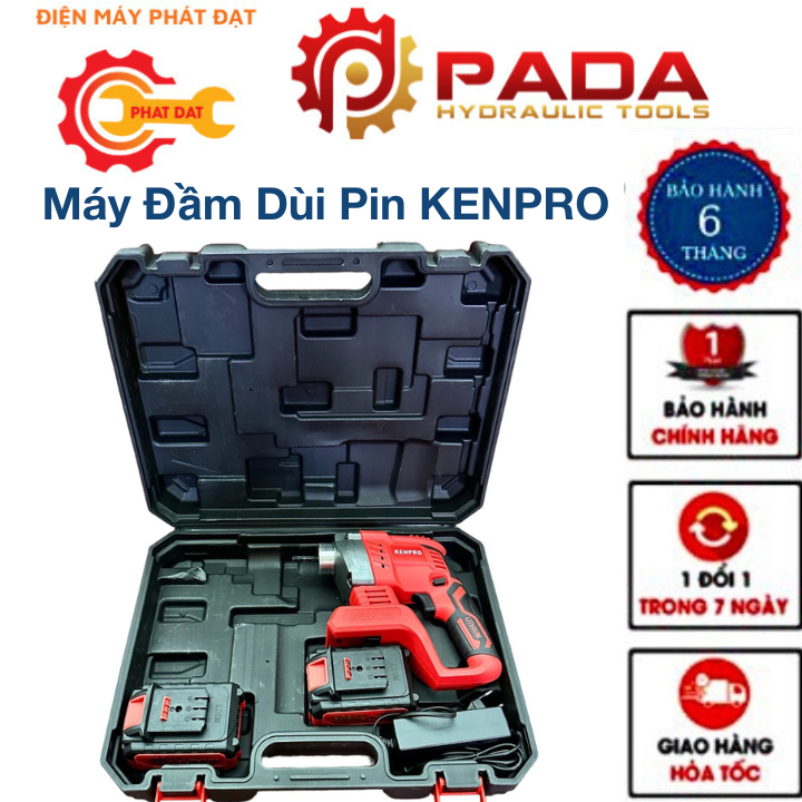 Máy Đầm Dùi Cầm Tay Dùng Pin KENPRO DGP001 - Bảo Hành 6 Tháng | Shopee Việt Nam