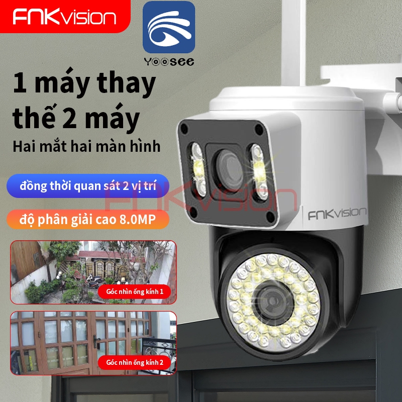 Camera Wifi YooSee Q42D 2 mắt - Fnkvision 12mpx - siêu nét góc quay ...