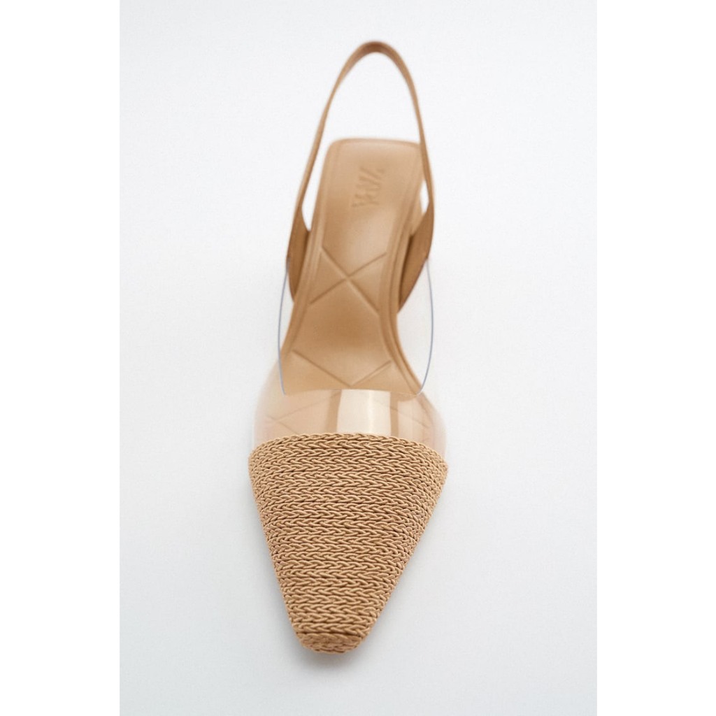 Omm - OH136 Slingback mũi đan quai mềm 7cm | Shopee Việt Nam