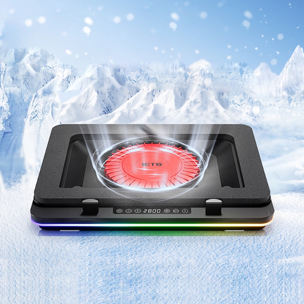 Đế tản nhiệt laptop IETS GT626 tản khí nén turbo 2800RPM chuyên dụng ...