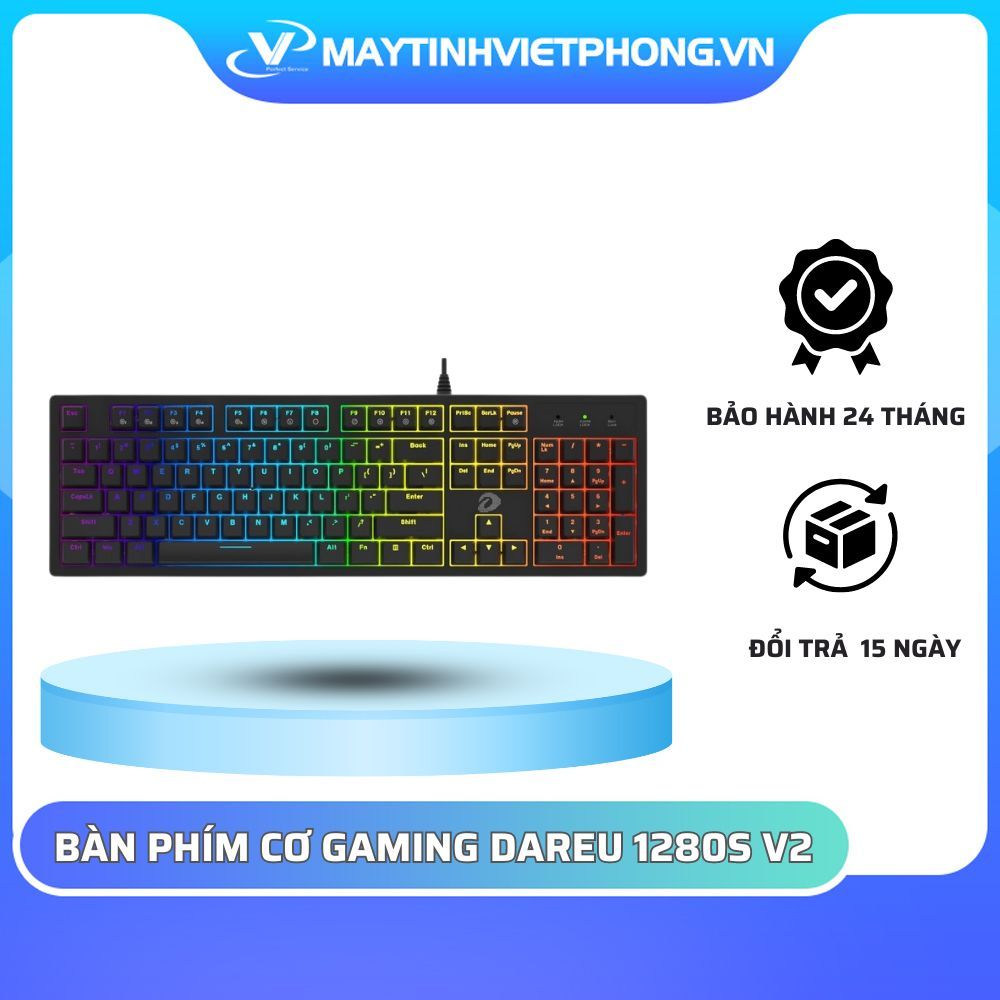 [FULL VAT] Bàn phím cơ Gaming DAREU EK1280s v2 104KEY (MULTI LED, RGB ...