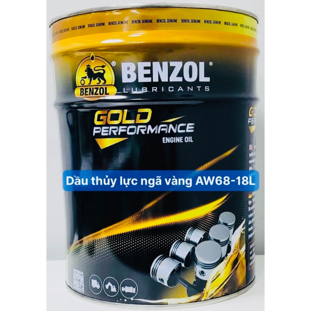 DẦU THỦY LỰC AW68 NGÃ VÀNG - BENZOL 18L | Shopee Việt Nam