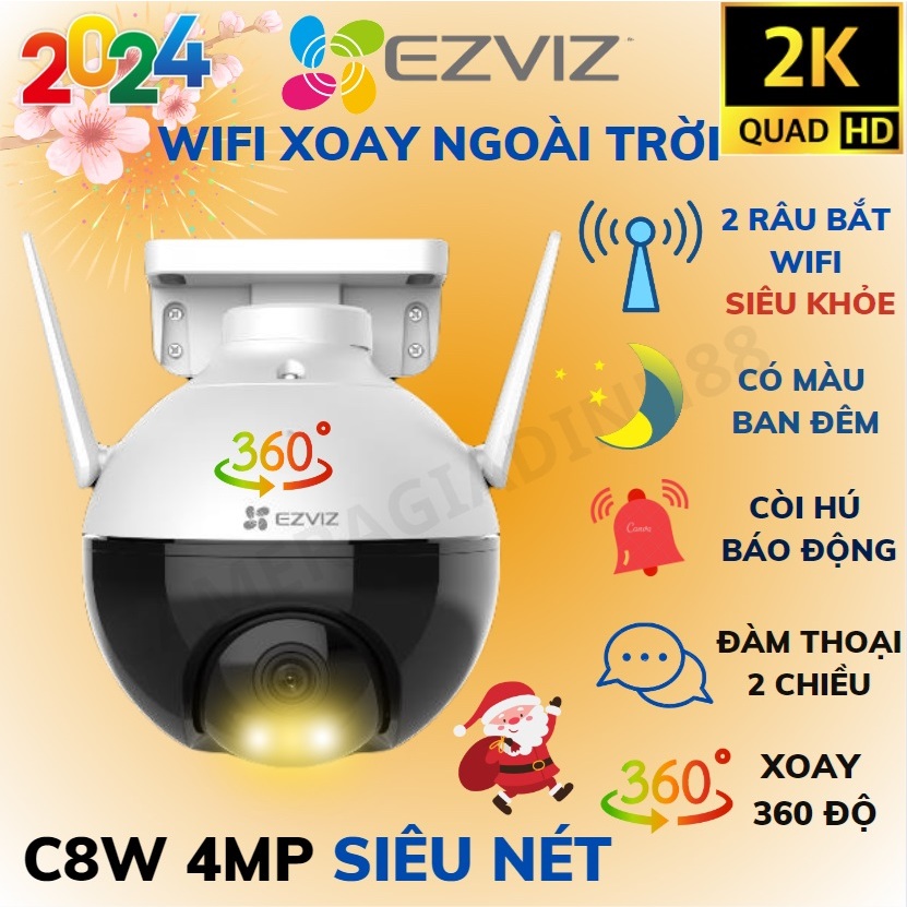 Camera WIFI Ngoài Trời 2 mắt Xoay 360 EZVIZ H9C C8C H8C 3MP 4MP 6MP ...