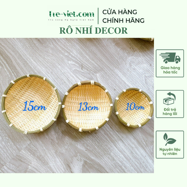 Rổ nhỏ decor đựng kẹo/ đồ trang trí - Rổ tre mini/ rá tre nhí | Shopee ...