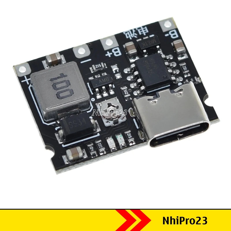 Mạch sạc pin 18650 TP4056 1S tích hợp Mạch tăng áp 2A từ 4V lên 28V – Cổng Type-C | Shopee Việt Nam