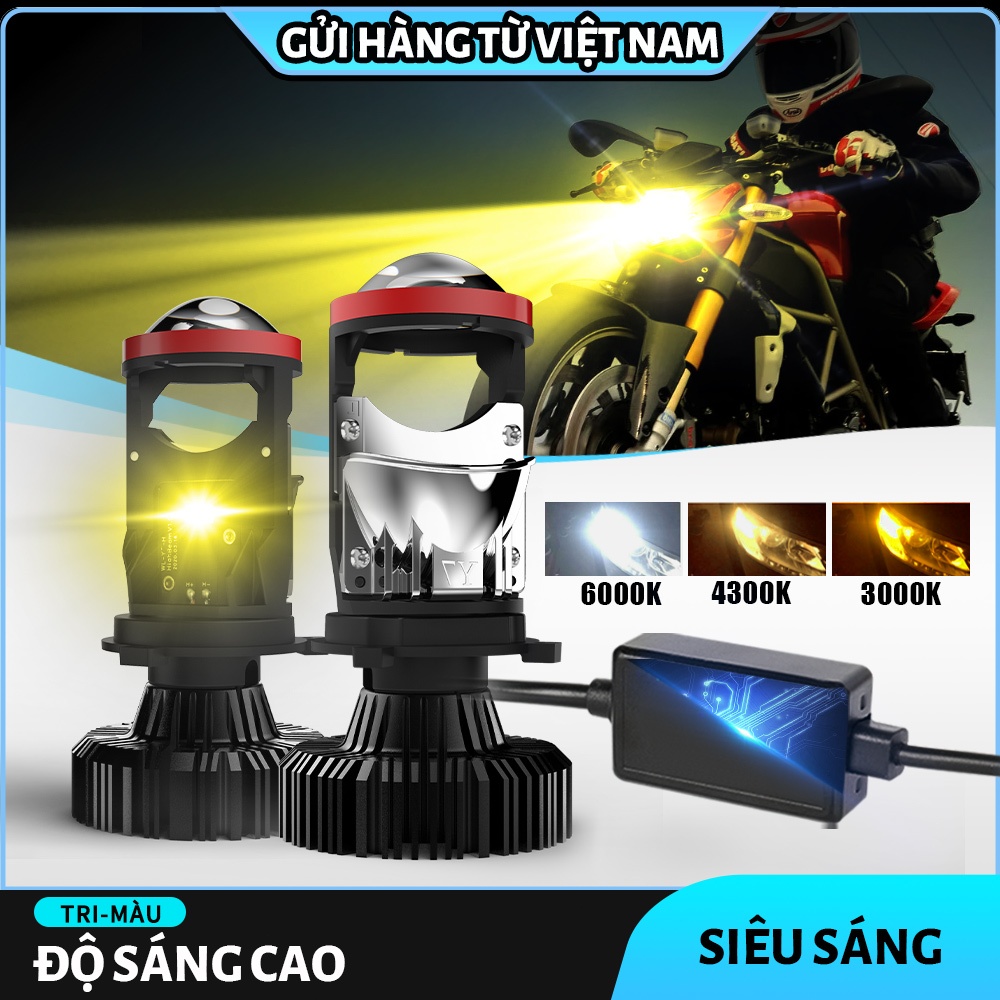 [Bộ 1/2 bóng] đèn pha/cos led xe hơi/ô tô CanBus 200W 12V 24V 40000LM ...