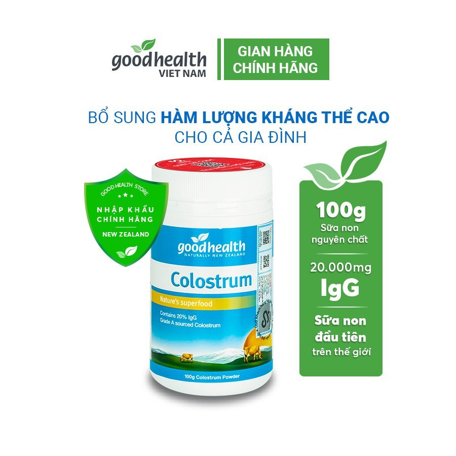 Sữa non Goodhealth Colostrum 100g(20000mg kháng thể IgG) Tăng đề kháng ...