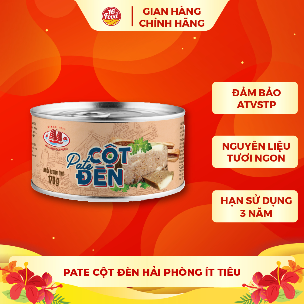 [ Hộp móp ]Pate Cột Đèn ĐẶC BIỆT loại 170g, Đặc sản Patê Cột Đèn Ít ...