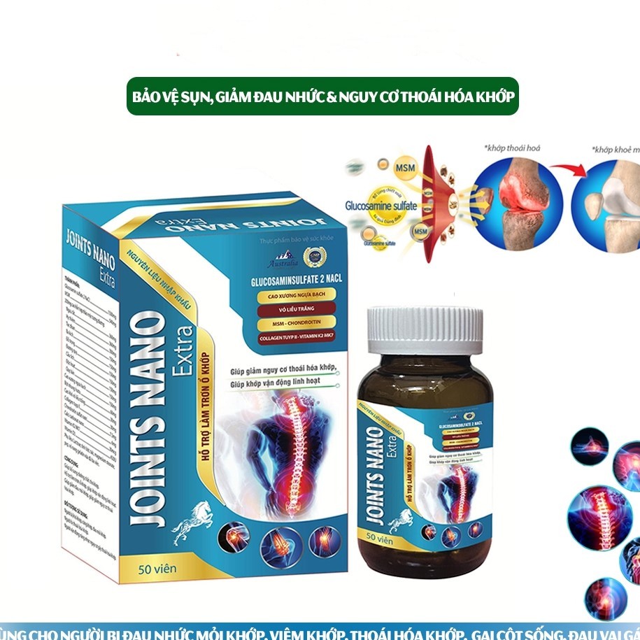 Viên Khớp Joints Nano Extra - Hỗ Trợ Làm Trơn Ổ Khớp, Giảm Đau Mỏi ...