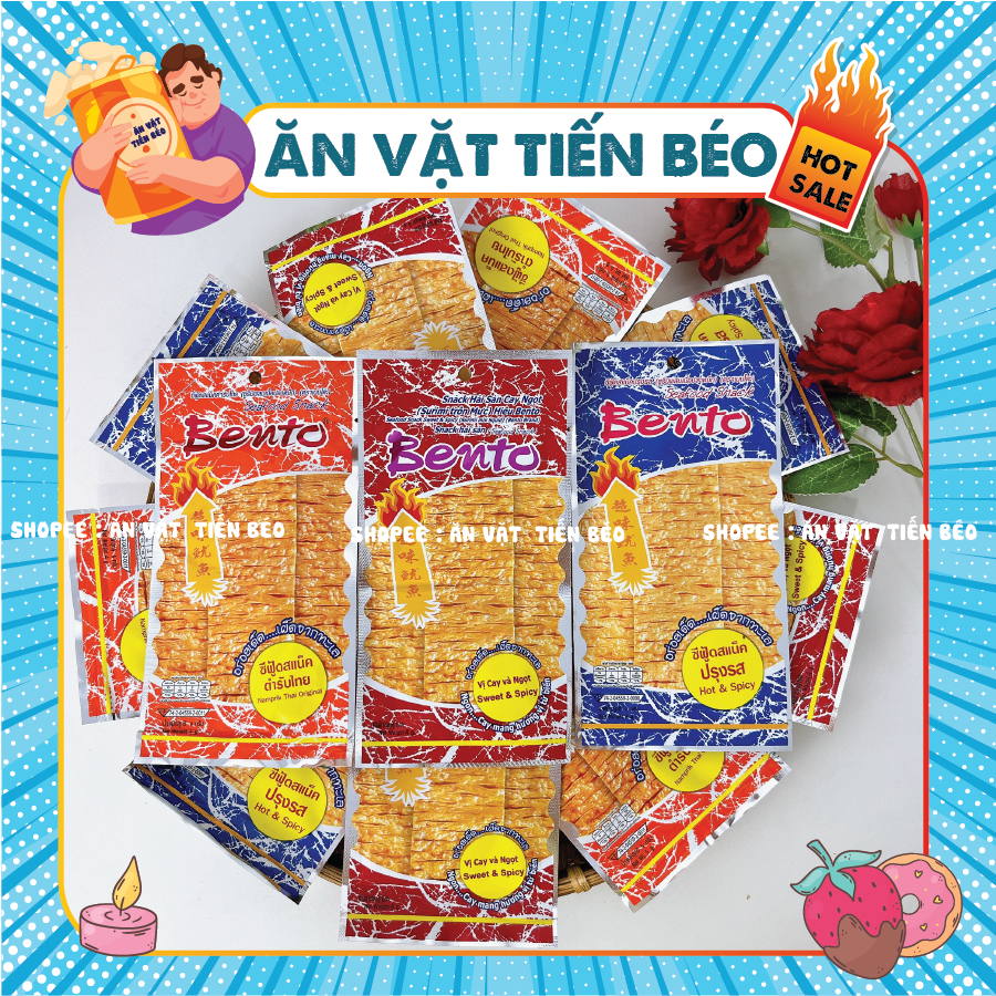 [COMBO 5 GÓI] Mực Bento Gói 4g Snack Mực Bento Thái Lan Đủ 3 Vị Mực ...