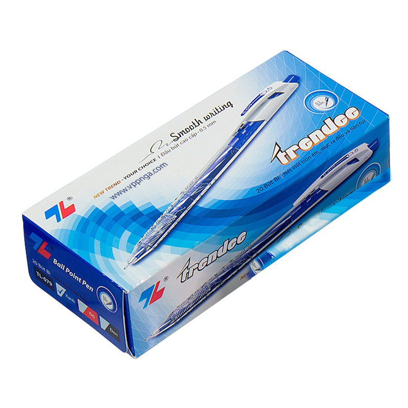 Bút bi Thiên Long TL-079(mua 1hộp có tặng kèm 1cây bút gel) | Shopee ...