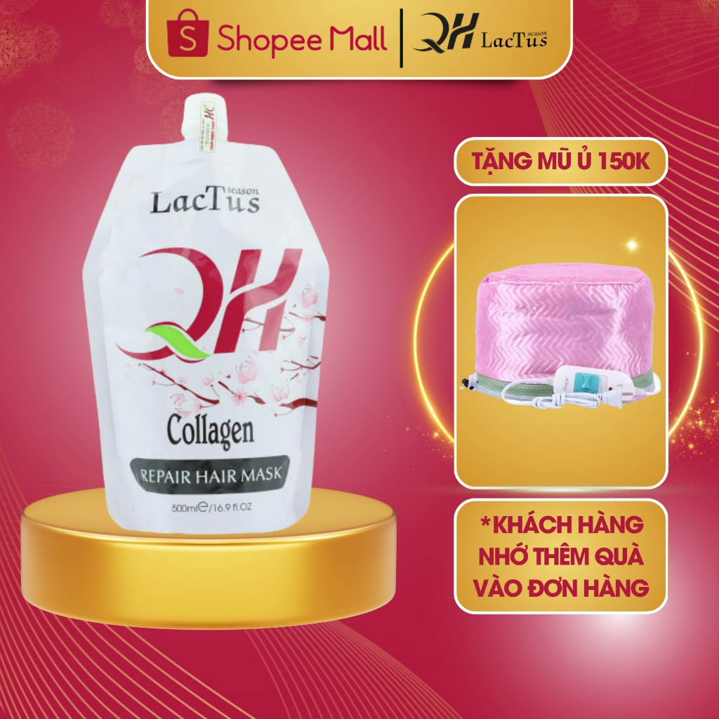 Kem ủ tóc QH Lactus season ủ tóc collagen phục hồi tóc uốn, ép, nhuộm ...
