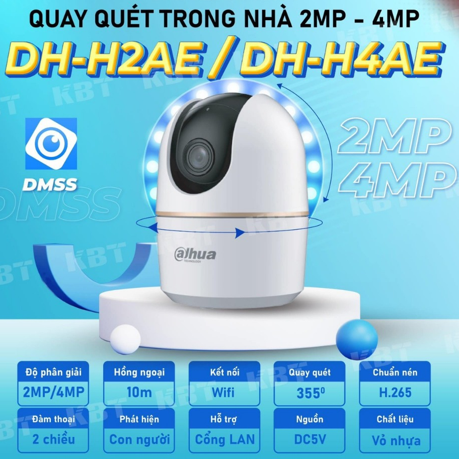 Camera Wifi quay quét trong nhà Hero A1 2MP DAHUA DH-H2AE | Hibucenter ...