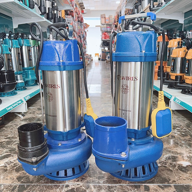 Máy bơm chìm nước thải 1.1kw, 1.5Kw có phao chống cạn Thân Inox 304 ...
