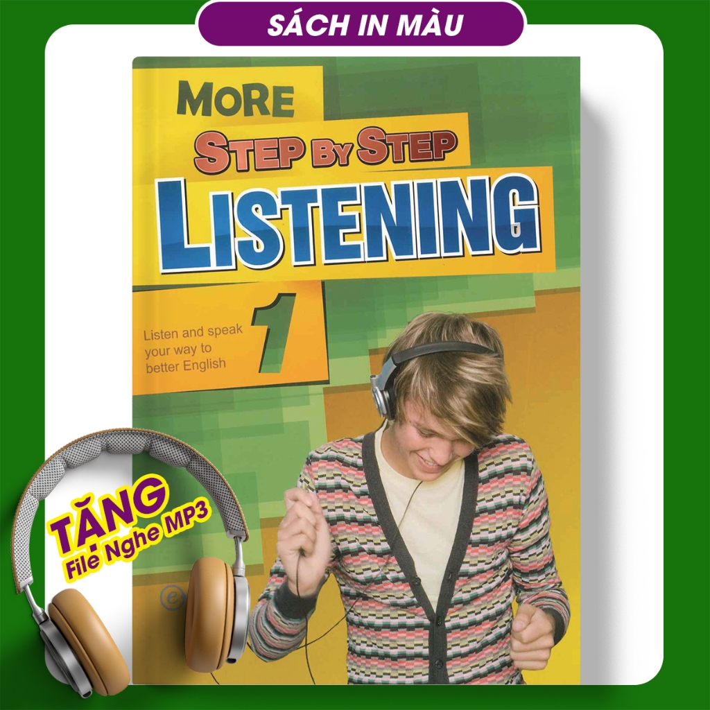 [English Books] Bộ More Step by Step listening in màu đẹp đầy đủ file ...