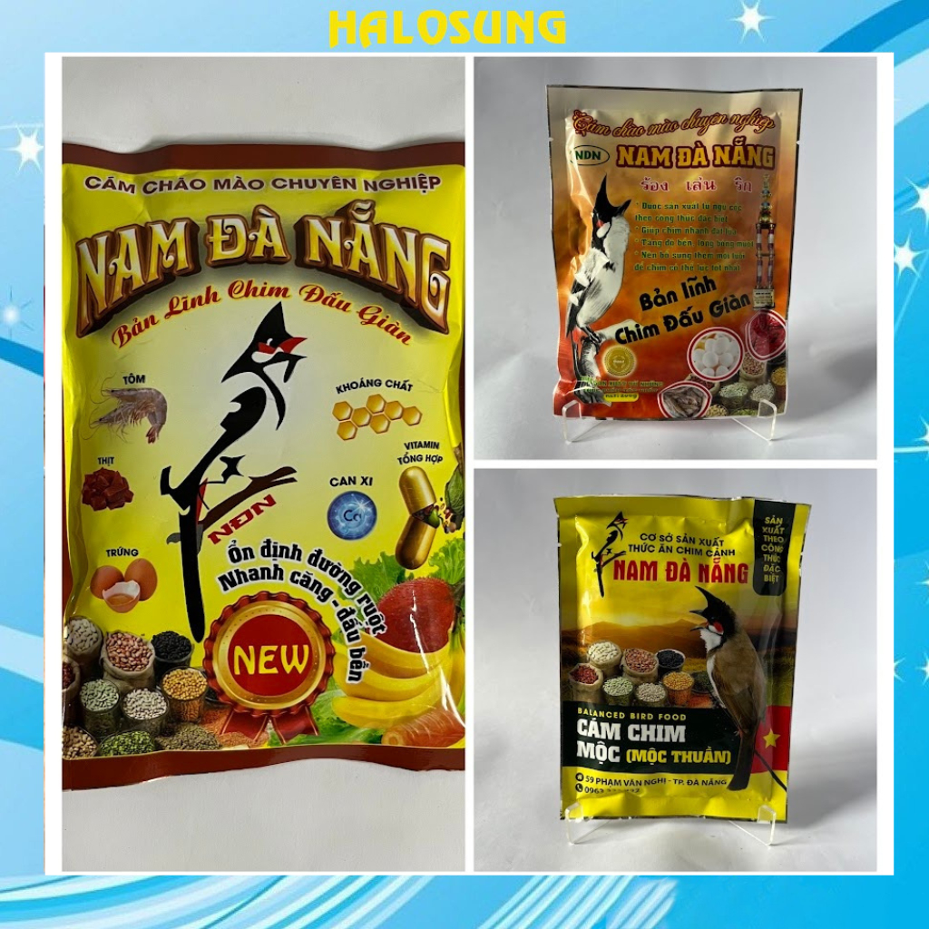 Cám Chào Mào Nam Đà Nẵng, thức ăn cho chim, phụ kiện lồng chim Halosung ...