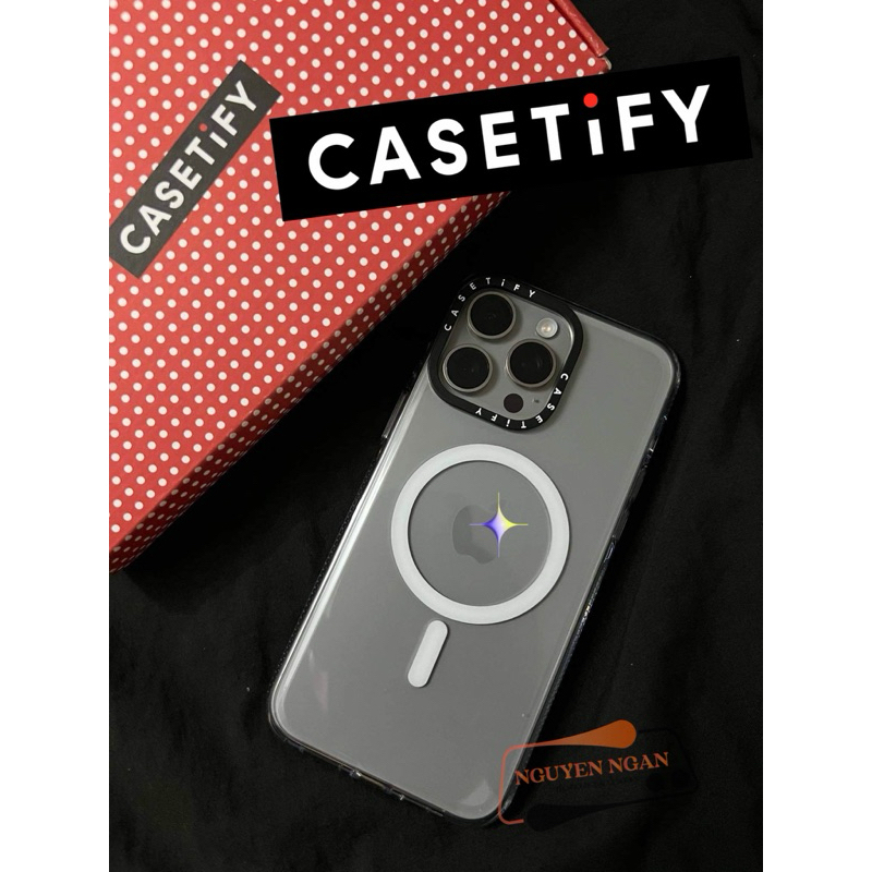 Ốp CASETiFY [Chính hãng] Clear Trong suốt không Ố, Trong Vắt iPhone 15 ...