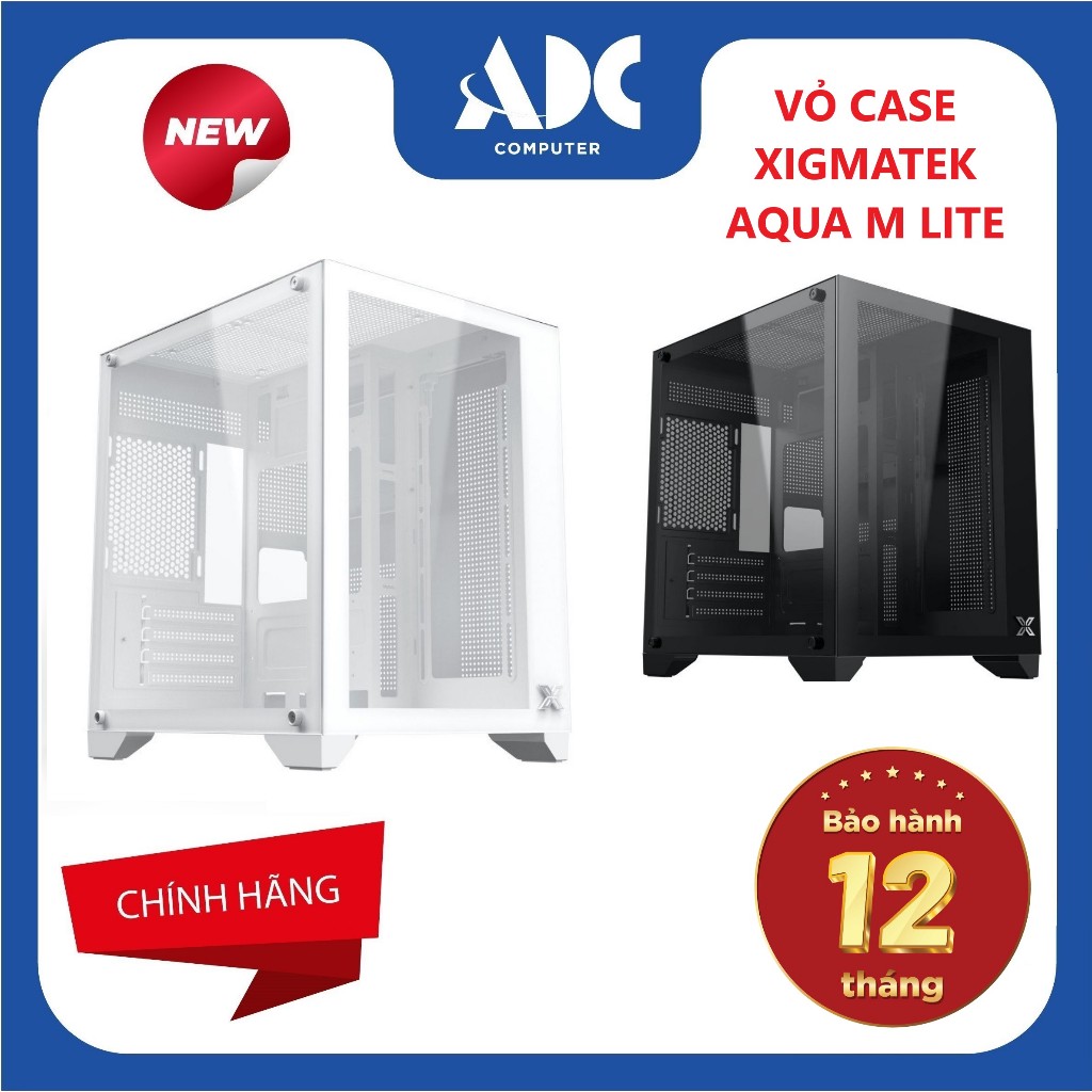 VỎ CASE XIGMATEK AQUA M LITE 2 MÀU ( ĐEN - TRẮNG ) GAMING M-ATX CASE ...
