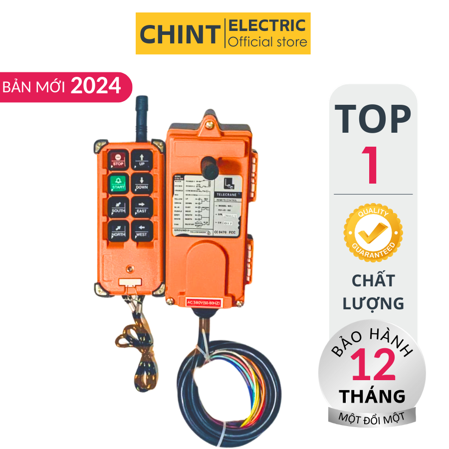 Bộ điều khiển cẩu cầu trục từ xa TELECRANE F21-E1B điện áp 380V/220V có 8 nút nhấn | Shopee Việt Nam